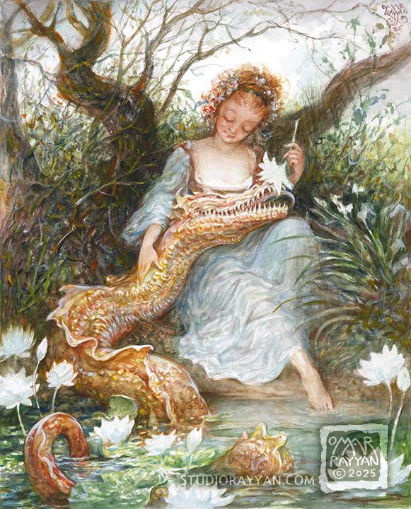 The Lotus Eaters - Original Watercolor Painting by Omar Rayyan – Studio ...